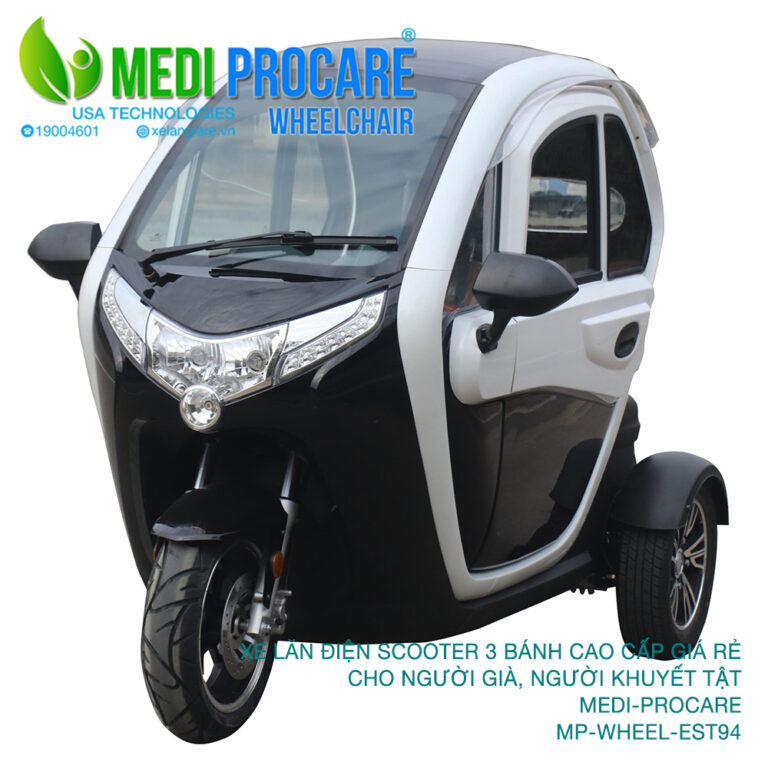 Xe điện 3 bánh, xe ba bánh điện, xe máy điện 3 bánh 2 chỗ ngồi có mái che giá rẻ cho người già ...