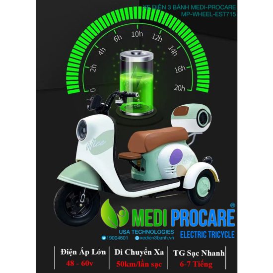 Xe điện 3 bánh, xe ba bánh điện, xe máy điện 3 bánh 3 chỗ ngồi giá rẻ ...